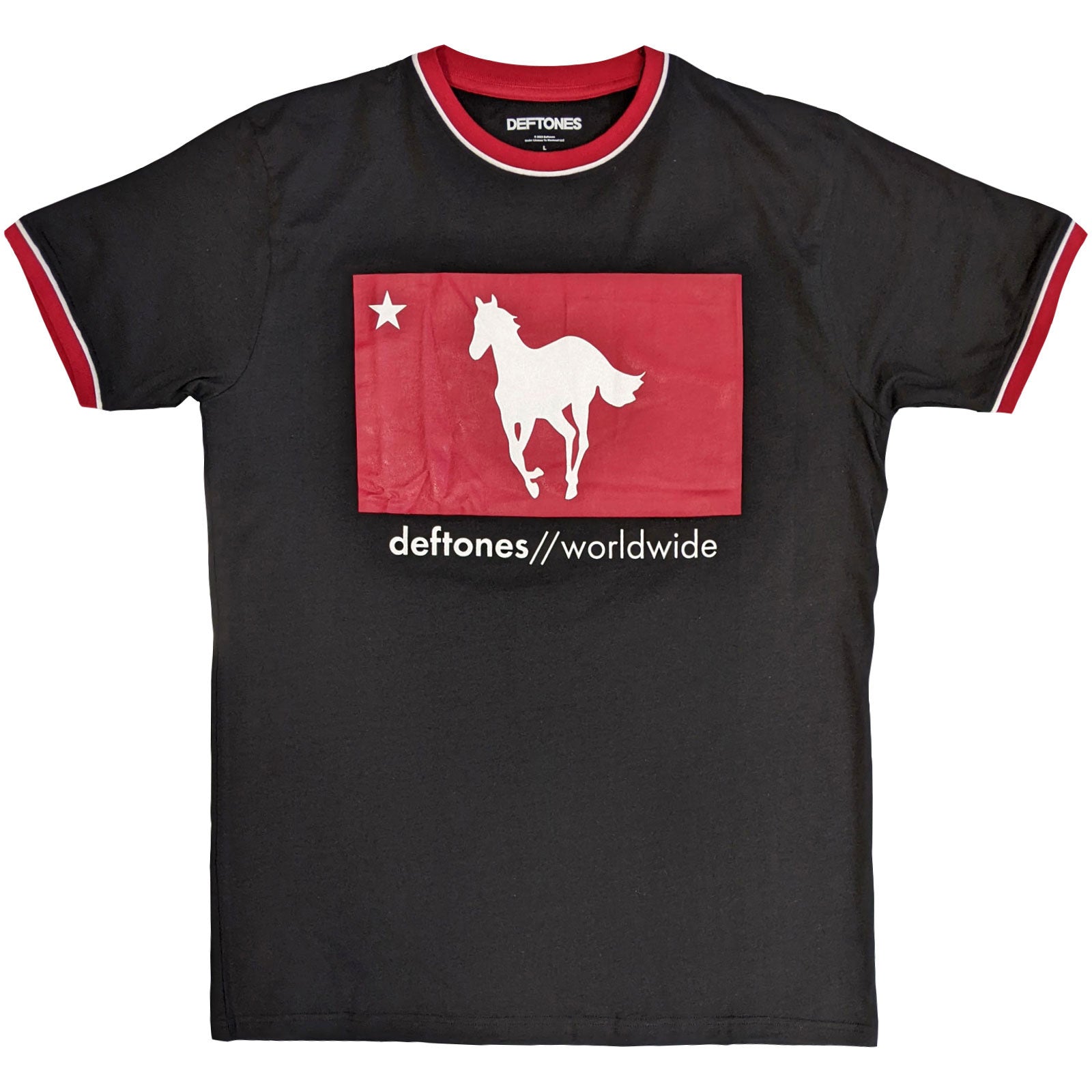 DEFTONES - STAR & PONY - Ringer T-Shirt Black – Spiral USA