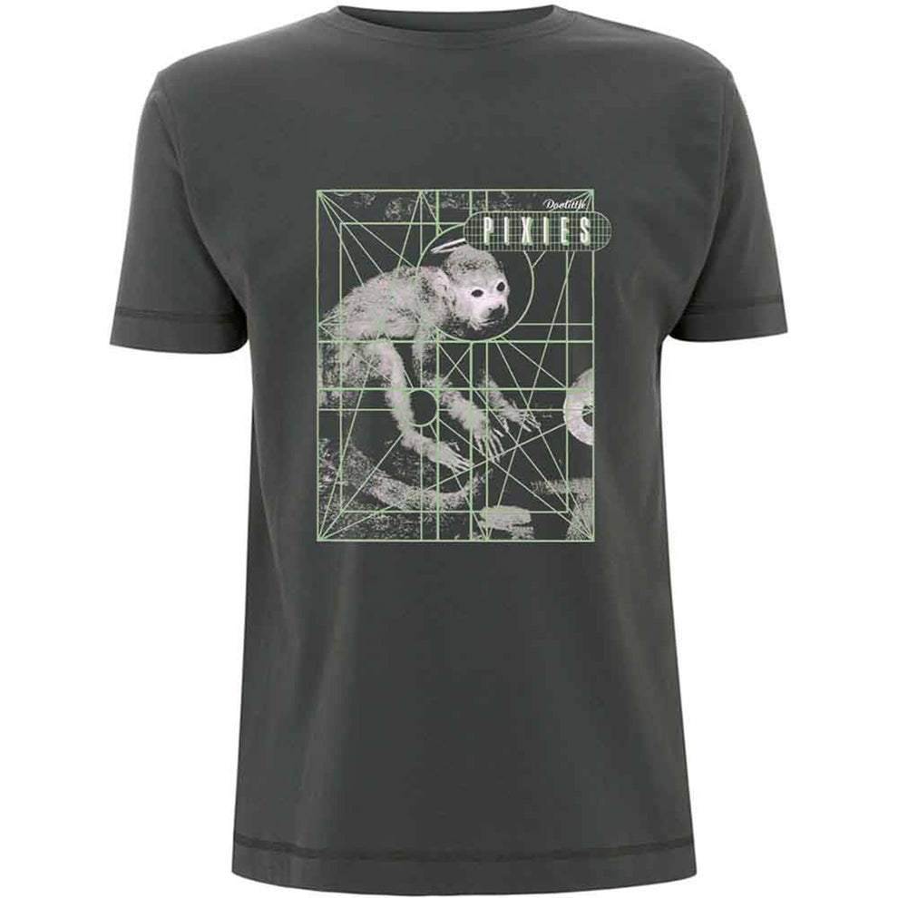 PIXIES - MONKEY GRID - T-Shirt Grey – Spiral USA