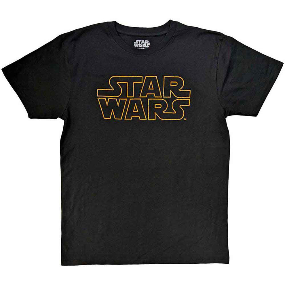 STAR WARS - LOGO OUTLINE - T-Shirt Black – Spiral USA