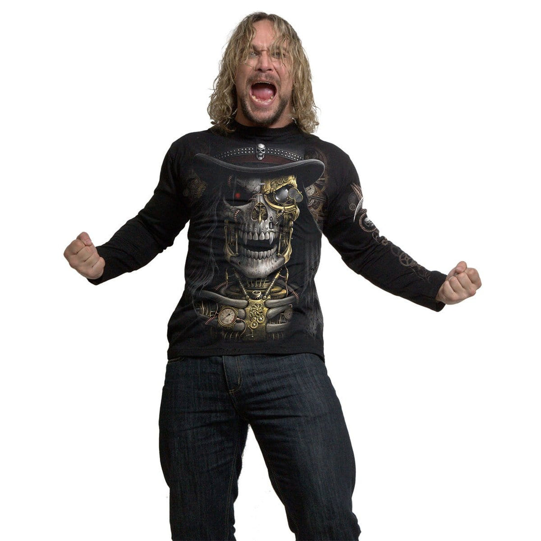 STEAM PUNK REAPER - Longsleeve T-Shirt Black – Spiral USA