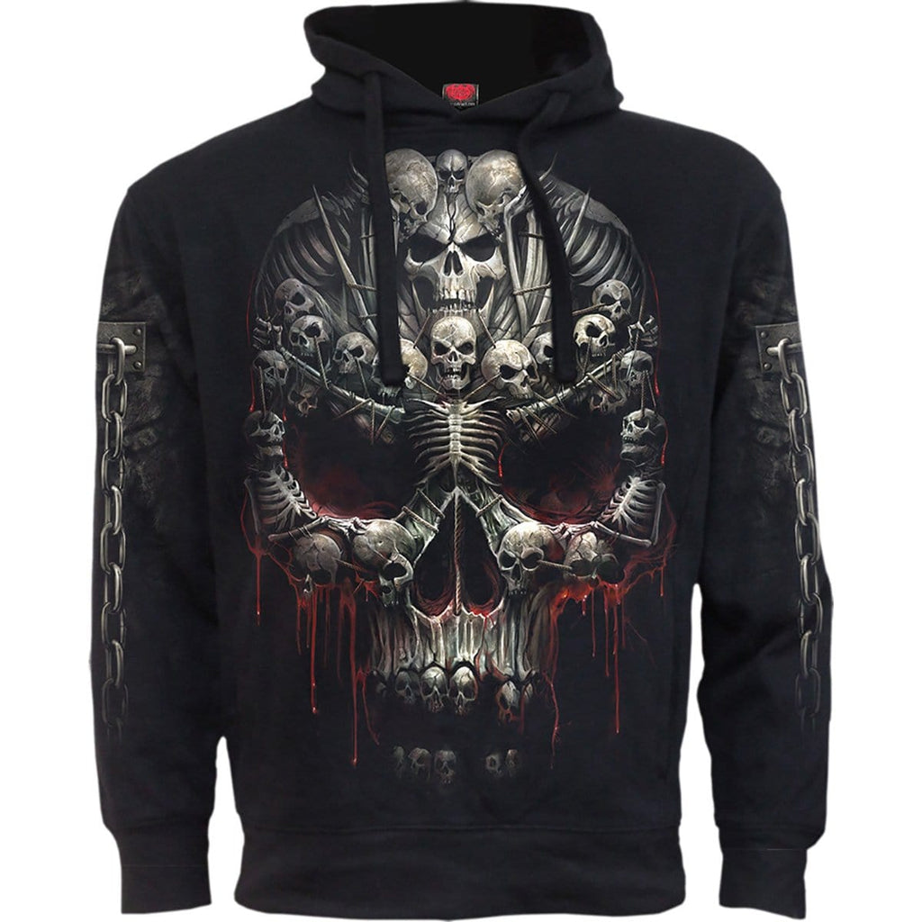 DEATH BONES - Side Pocket Hoody Black – Spiral USA